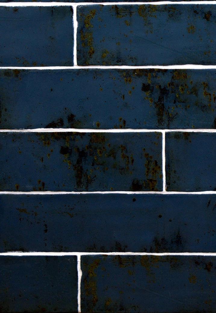 Grunge Blue 3" X 12" Ceramic Wall Tile | Carpetmart.com - Carpet & Tile ...