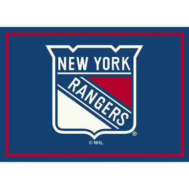 NHL Spirit New York Rangers Area Rug - Carpetmart.com - Carpet & Tile Mart