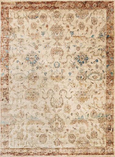 Loloi Anastasia AF-04 Antique Ivory/Rust Area Rug - Carpet & Tile Mart