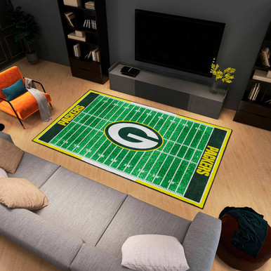 NFL Green Bay Packers 5'10" X 9'9" Green Plush Rug - 35148 | Carpetmart ...
