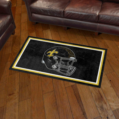 NFL New Orleans Saints 3'0" X 5'0" Black Plush Rug - 36234 | Carpetmart ...