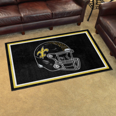 NFL New Orleans Saints 3'8" X 5'11" Black Plush Rug - 36235 ...