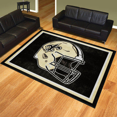 NFL New Orleans Saints 7'3" X 9'9" Black Plush Rug - 38313 | Carpetmart ...