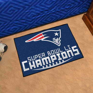 NFL New England Patriots 1'7" X 2'6" Navy Starter Mat - 16206 ...