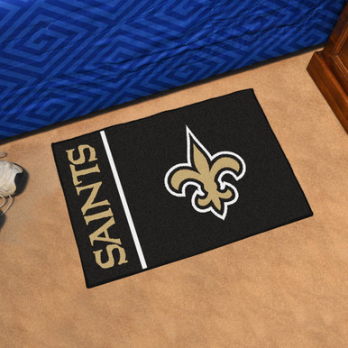 NFL New Orleans Saints 1'7" X 2'6" Black Uniform Starter Mat - 8252 ...