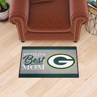 NFL Green Bay Packers 1'7" X 2'6" Green World's Best Mom Starter Mat ...