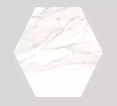 Sundara Statuario Sands 10" X 12" Matte Porcelain Hex Tile | Carpetmart ...