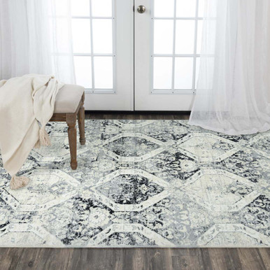 Rizzy Home Couture CUT112 Ivory Area Rug | Carpetmart.com - Carpet ...