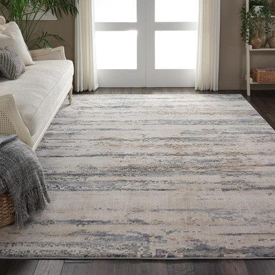 Nourison Rustic Textures RUS04 Beige/Grey Area Rug - Carpetmart.com ...