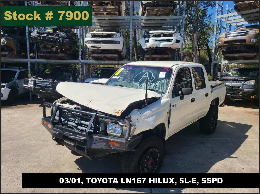7900 - 03/01, TOYOTA LN167 HILUX, 5L-E, 5SPD