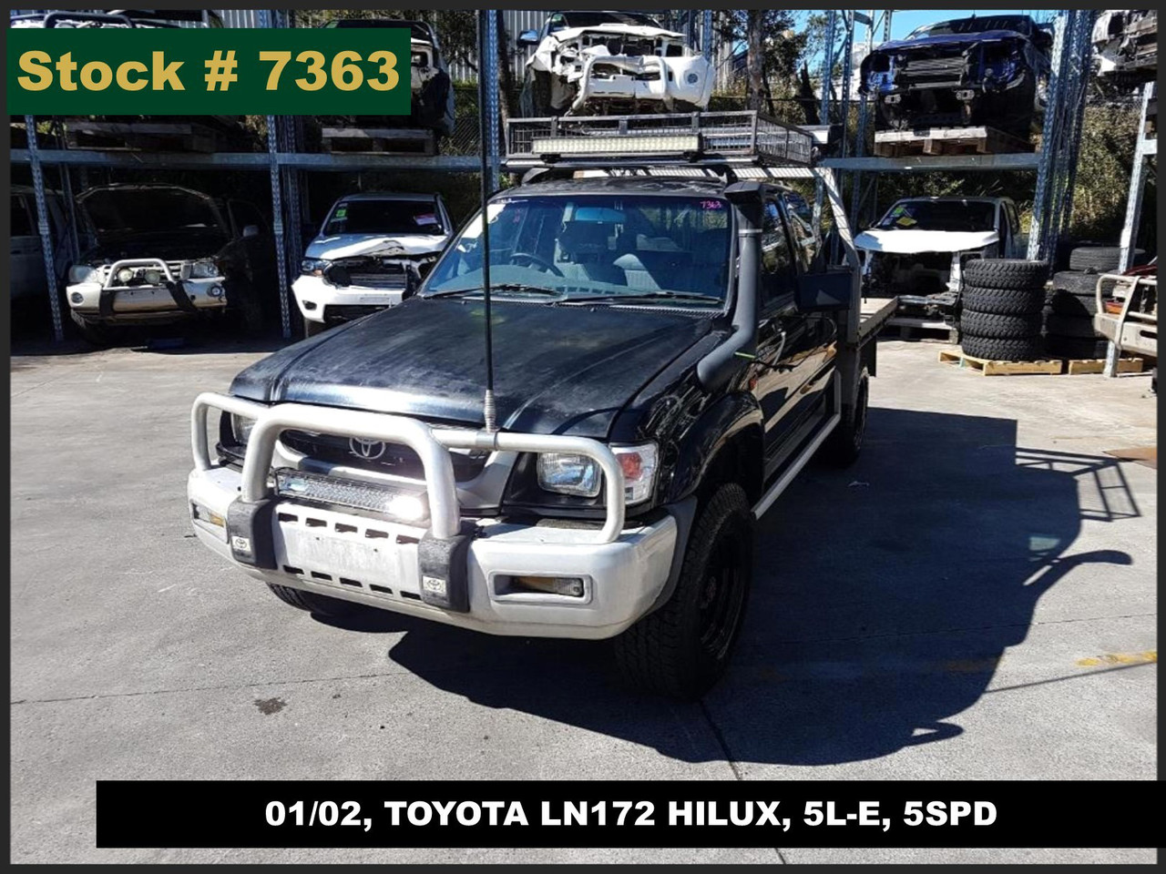 7363 - 01/02, TOYOTA LN172 HILUX, 5L-E, 5SPD