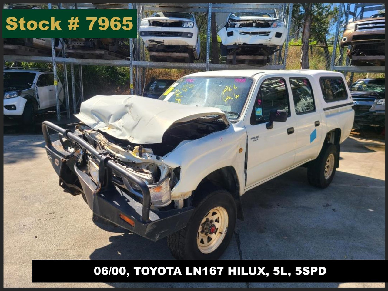 7965 - 06/00, TOYOTA LN167 HILUX, 5L, 5SPD