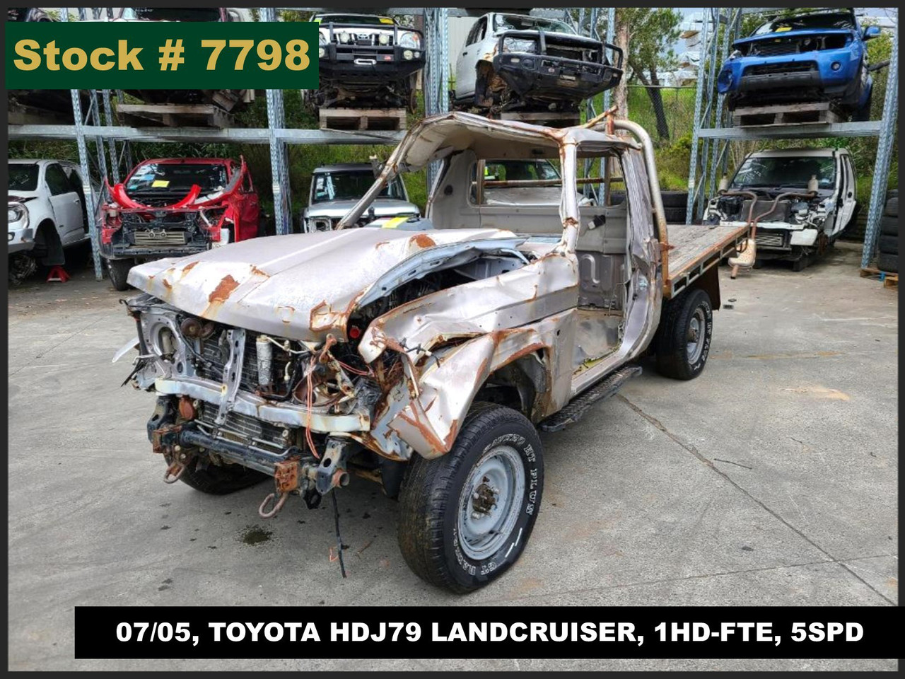 7798 - 07/05, TOYOTA HDJ79 LANDCRUISER, 1HD-FTE, 5SPD