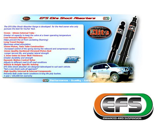 Shock Absorber Rear EFS Elite suitable for Landcruiser 78 79 Patrol