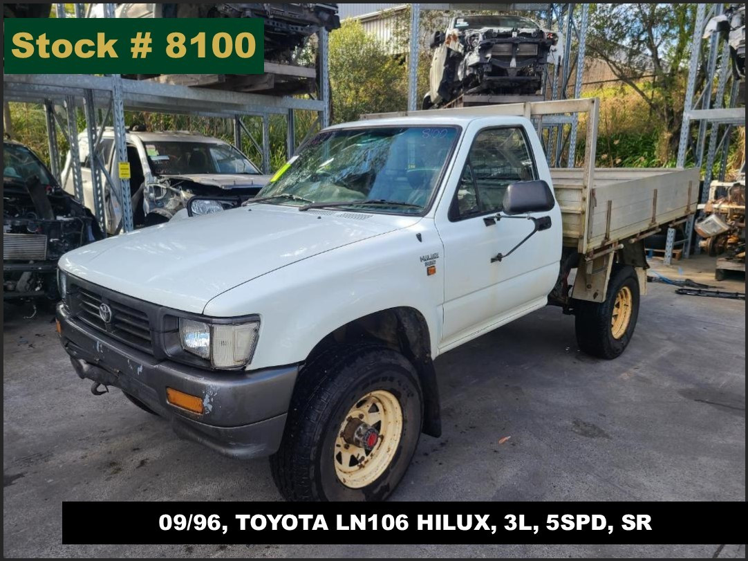 8100 - 09/96, TOYOTA LN106 HILUX, 3L, 5SPD, SR