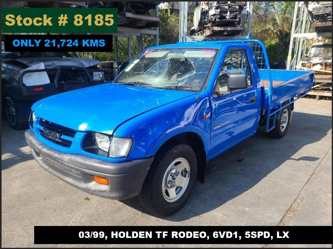 8185 - 03/99, HOLDEN TF RODEO, ** ONLY 21,724 KMS **, 6VD1, 5SPD, LX