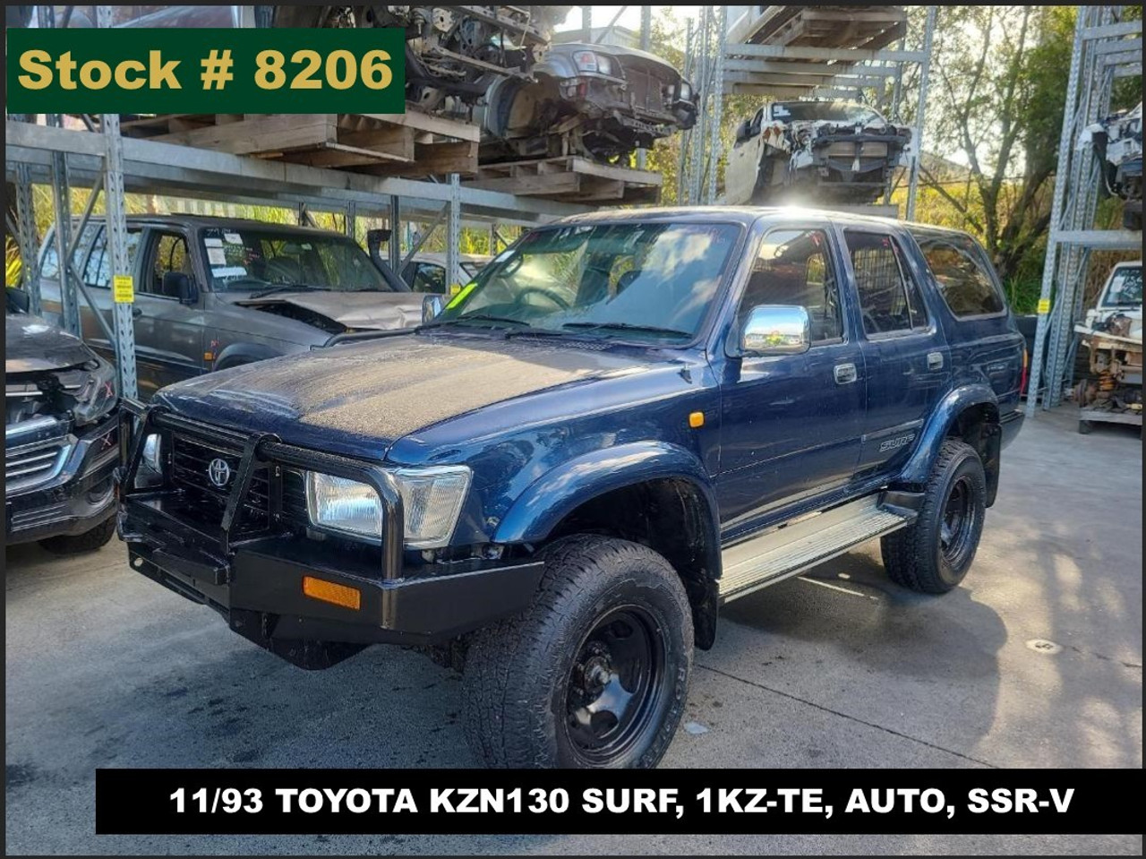 8206 - 11/93 TOYOTA KZN130 SURF, 1KZ-TE, AUTO, SSR-V