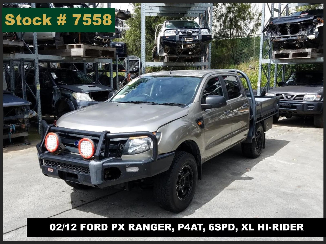 7558 - 02/12 FORD PX RANGER, P4AT, 6SPD, XL HI-RIDER