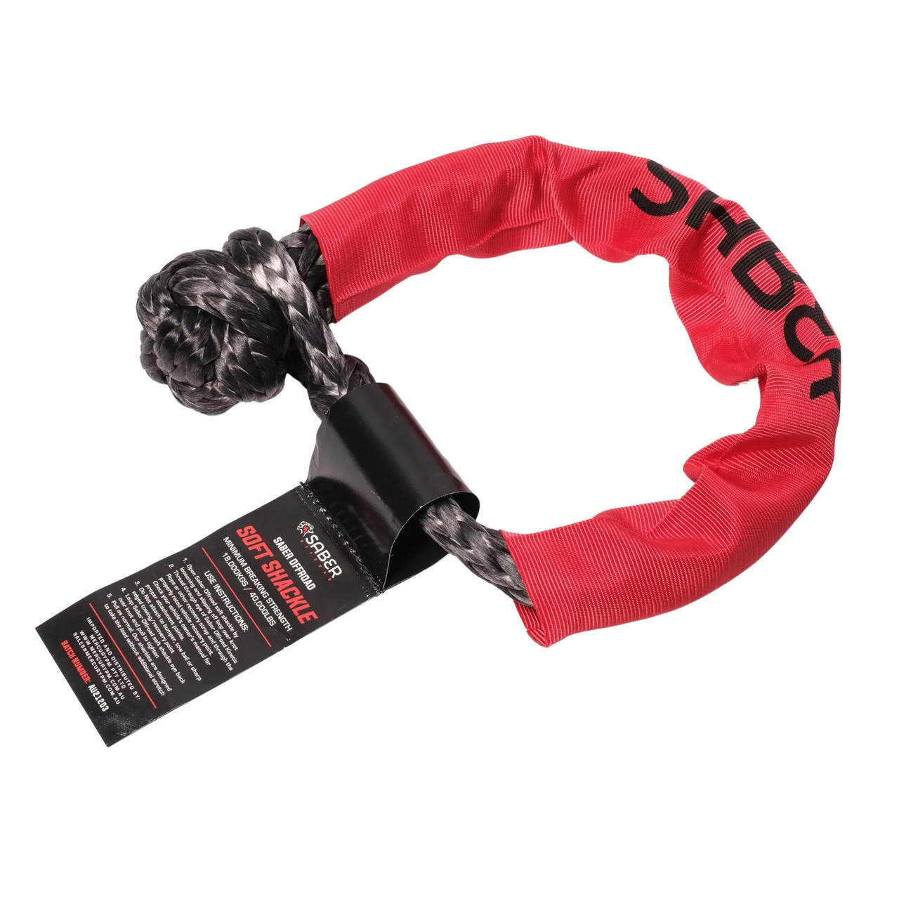 Saber 18000KG Soft Shackle with SaberPro Fibre & Protective Sheath