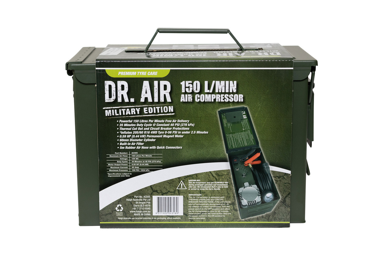 Mean Mother Dr Air 150 LPM Air Compressor - Military Edition - AC595