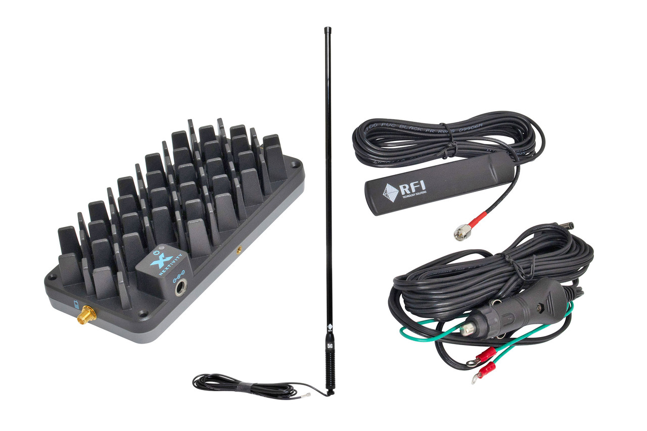 RFI ROAM R41 Connect Pack | 3G 4G 5G Repeater & Fixed Spring Antenna