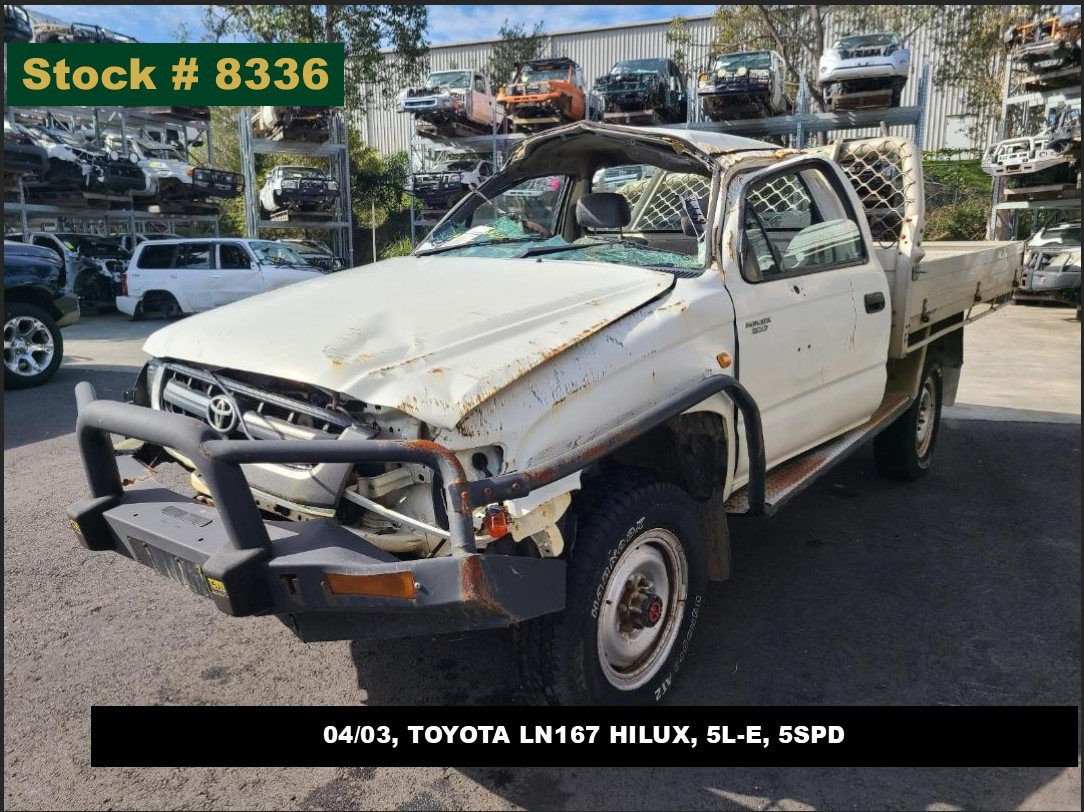 8336 - 04/03, TOYOTA LN167 HILUX, 5L-E, 5SPD