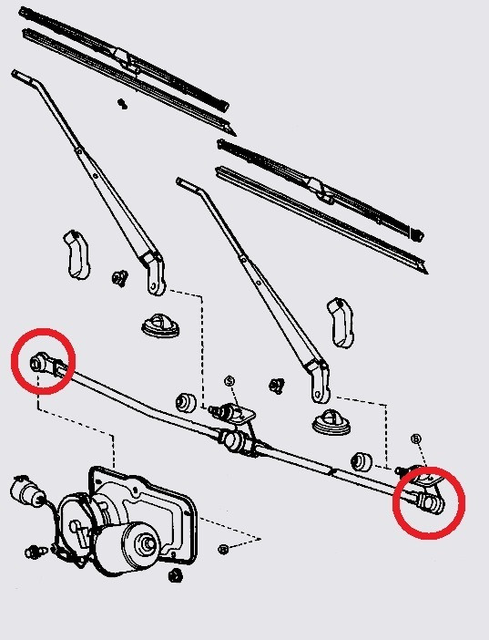 Wiper Linkage Bush suitable for Landcruiser 60 Series FJ60 FJ62