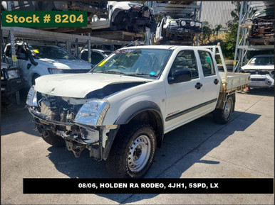 8204 - 08/06, HOLDEN RA RODEO, 4JH1, 5SPD, LX