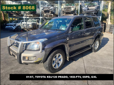 8068 - 01/07, TOYOTA KDJ120 PRADO, 1KD-FTV, 6SPD, GXL