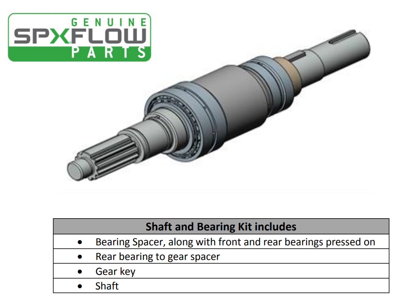SPX Flow's Shaft Bearing Assemblies, streamline your inventory and ...