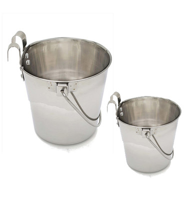 Flat Sided Bucket w/ Hooks
