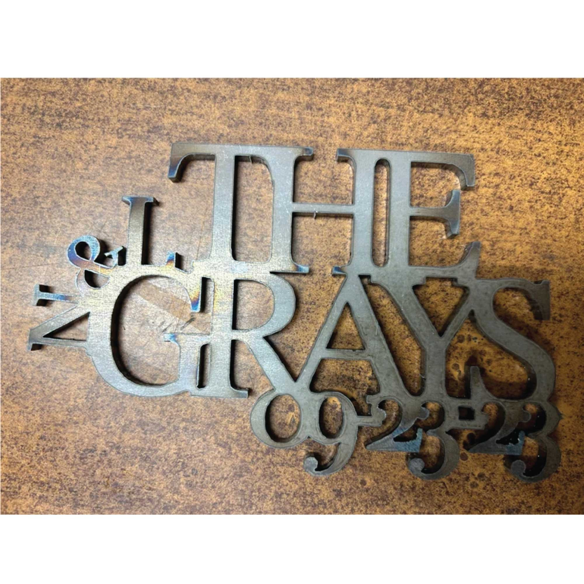 Wedding Branding Iron For Unity Ceremony | Wood & Cowhide