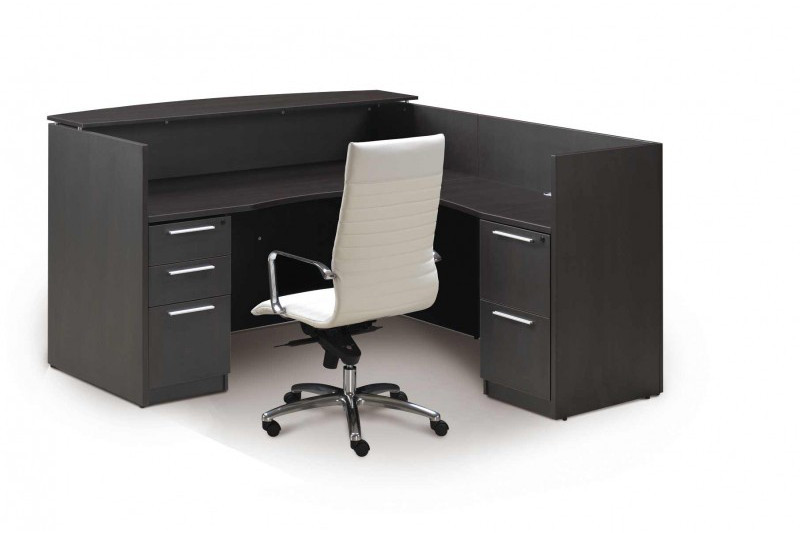 Reception Desk with Laminate Transactional Floated Top - Orlando Office ...