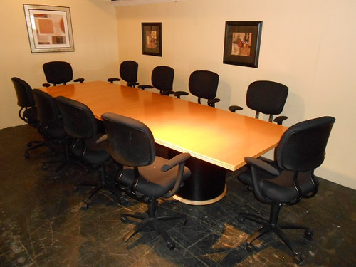 10 ft. Maple Wood Conference Table KNOLL - Orlando Office Furniture