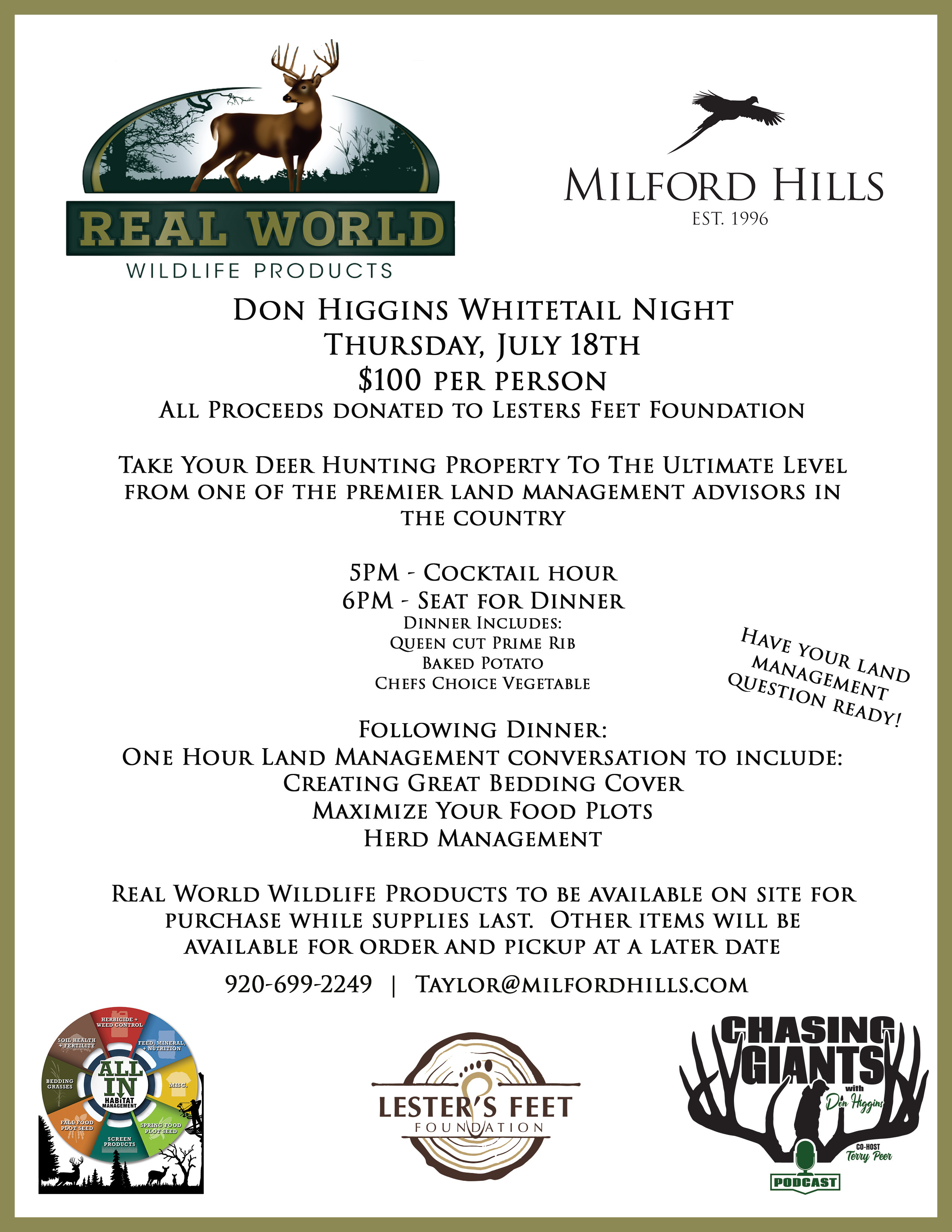 Don Higgins Whitetail Night