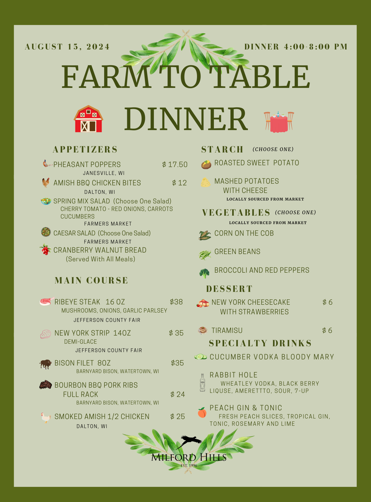 FARM TO TABLE