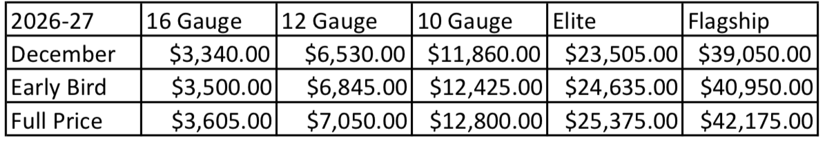 26-27 Membership Chart