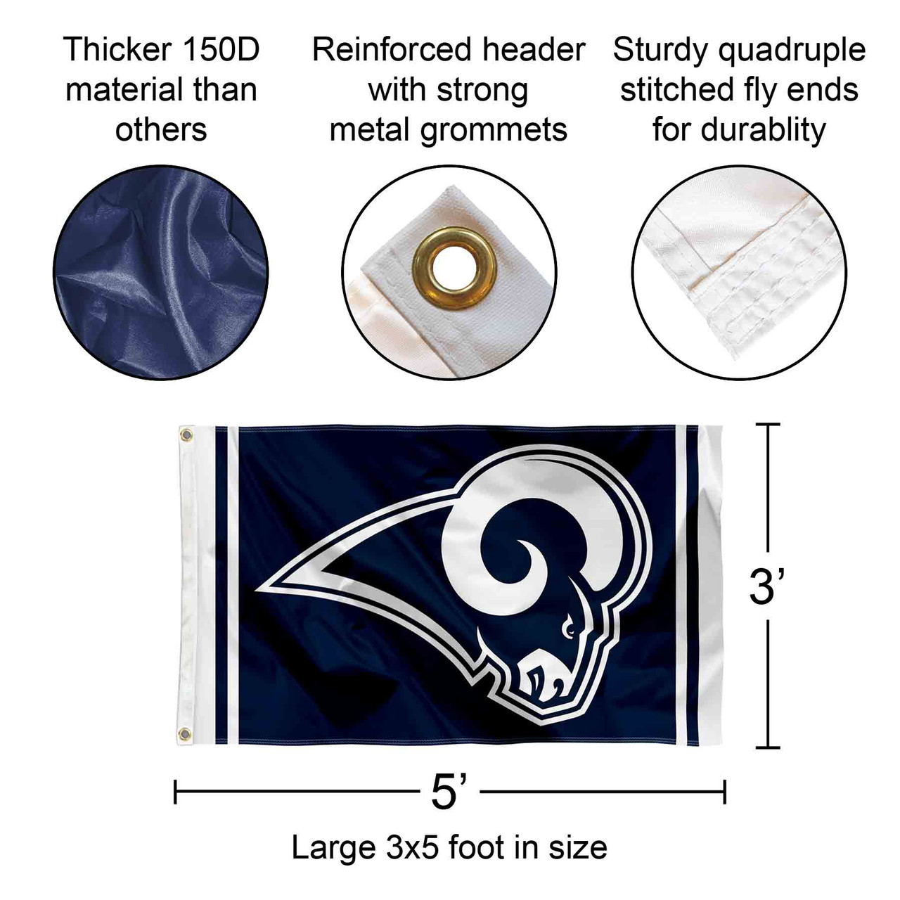 Los Angeles Rams Flag - State Street Products