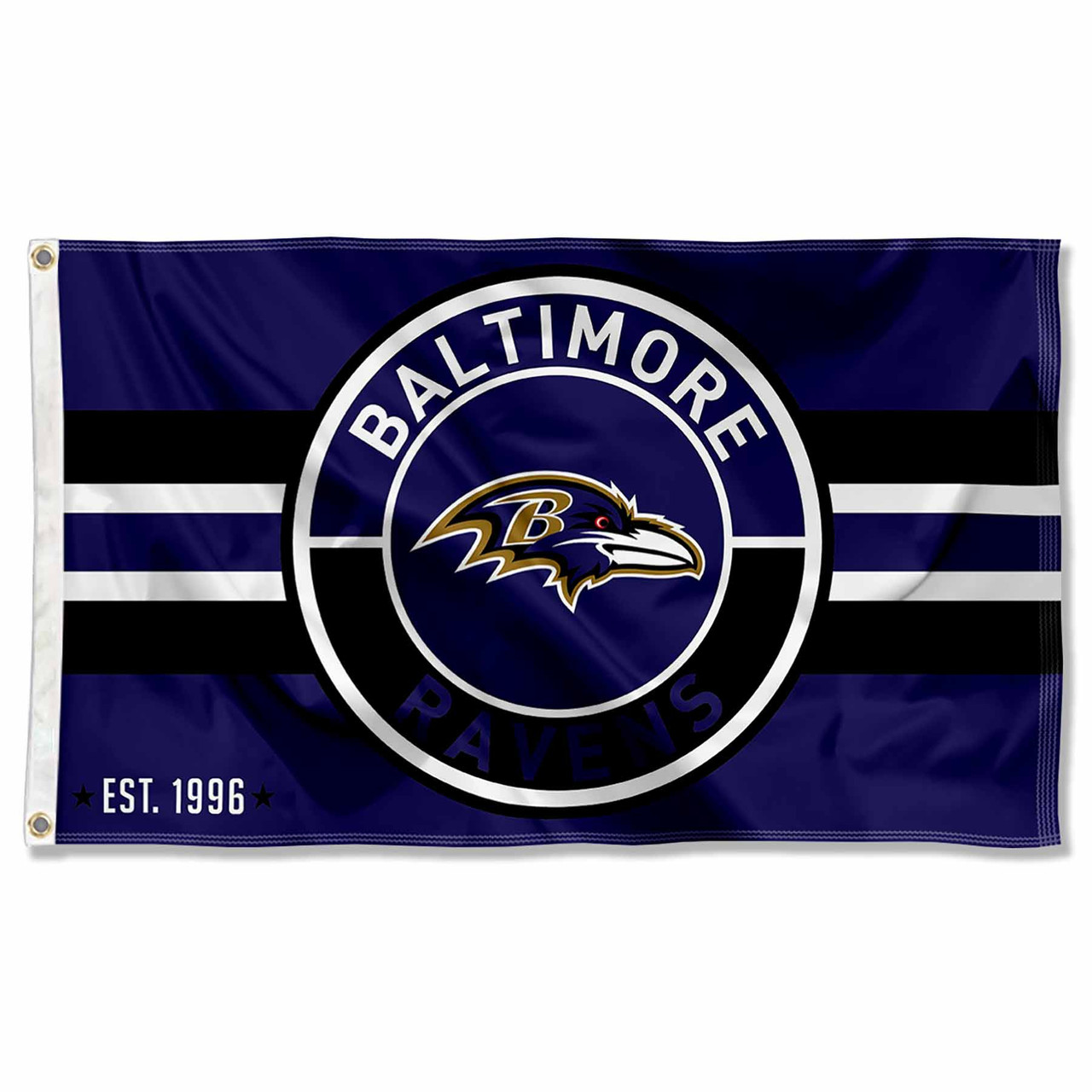 Baltimore Ravens Patch Button Circle Logo Banner Flag - State Street ...