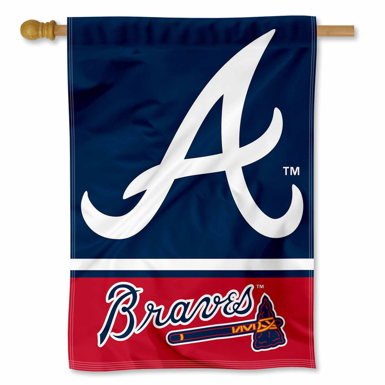 Atlanta Braves Double Sided House Flag - State Street Products