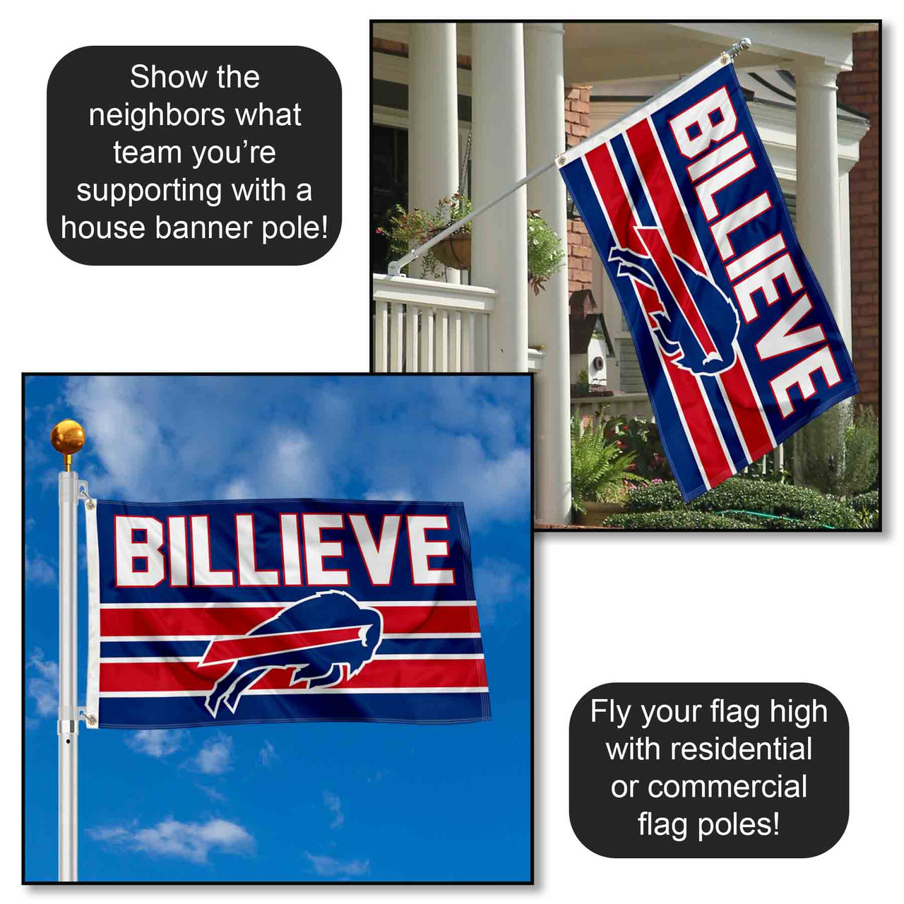Buffalo Bills Billieve Flag - State Street Products