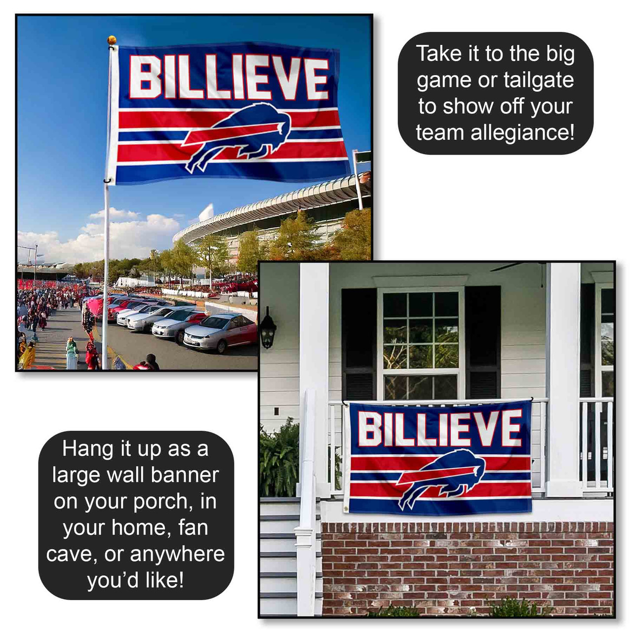 Buffalo Bills Billieve Flag - State Street Products