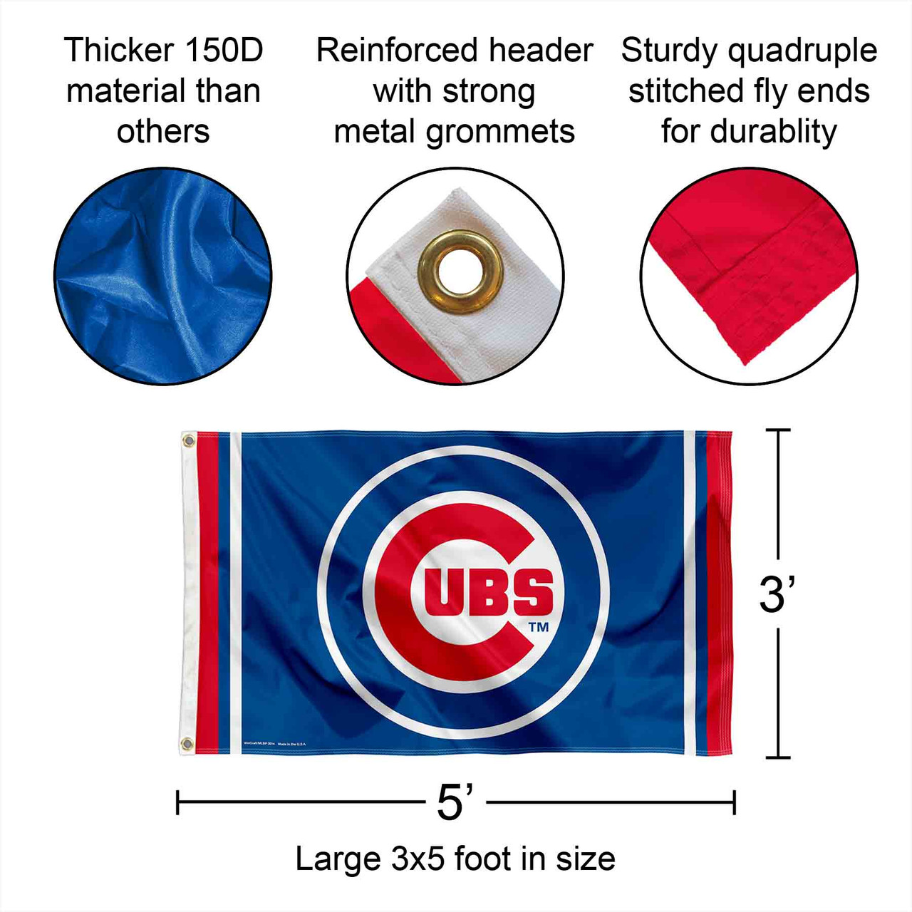 Chicago Cubs Flag - State Street Products