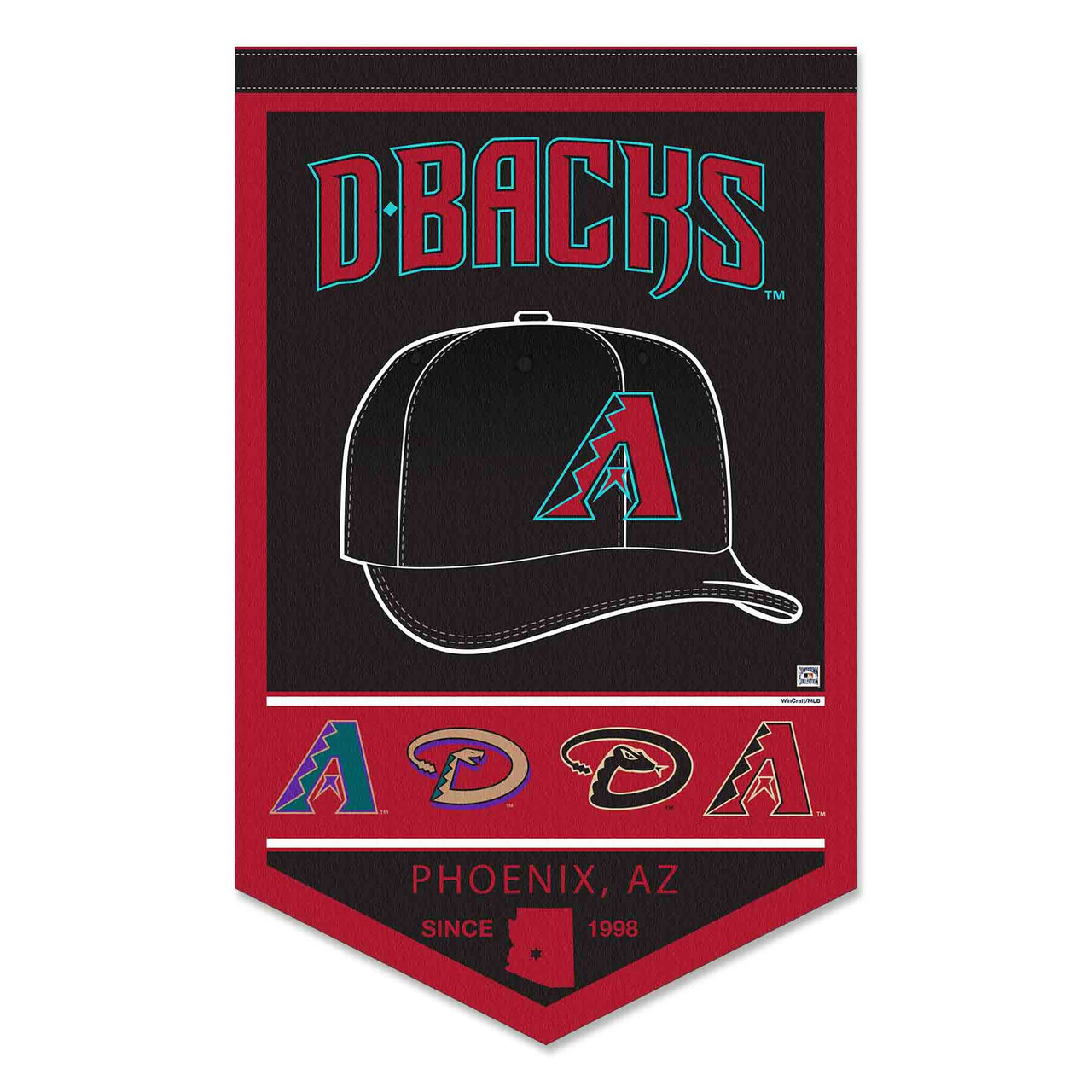 Arizona Diamondbacks History Heritage Logo Banner - State Street Products
