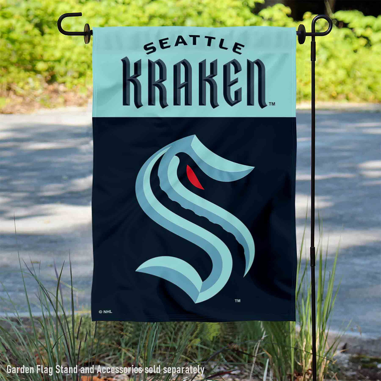 Seattle Kraken Double Sided Logo Garden Flag - State Street Products