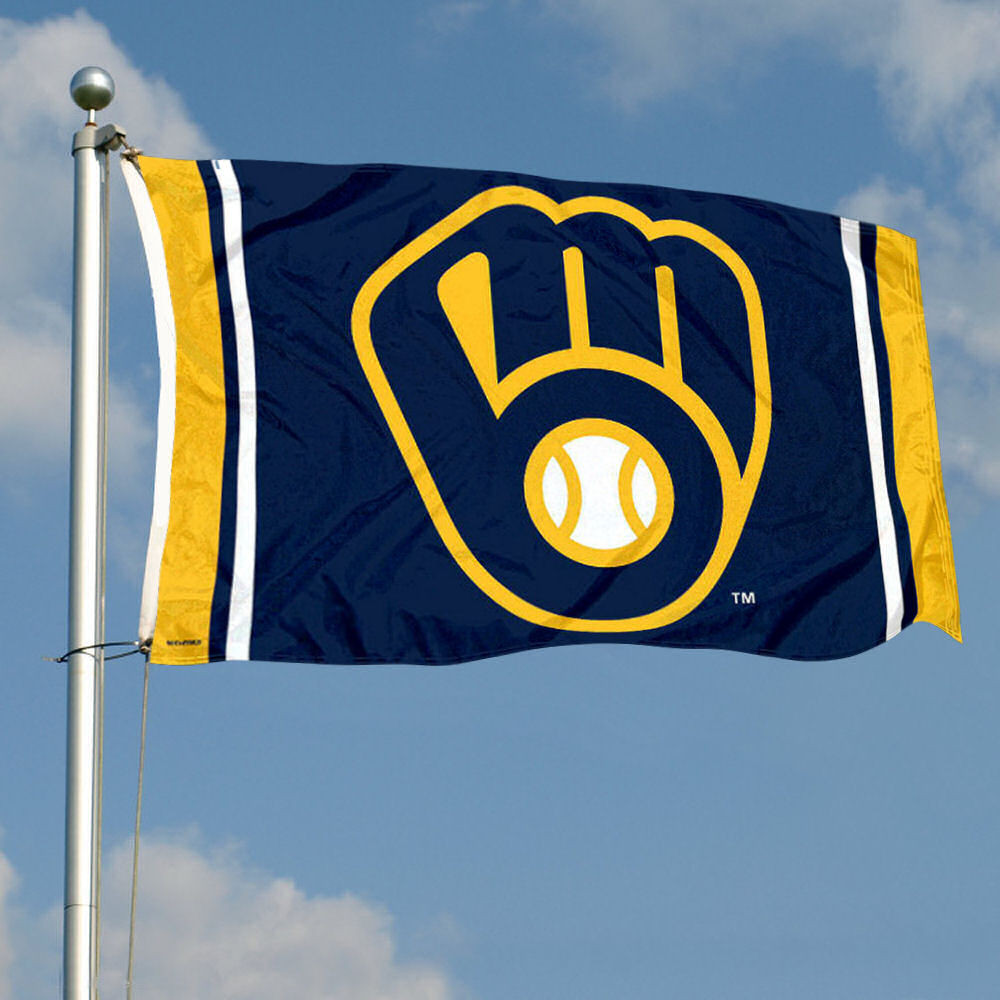 Milwaukee Brewers Grommet Outdoor Flag - State Street Products