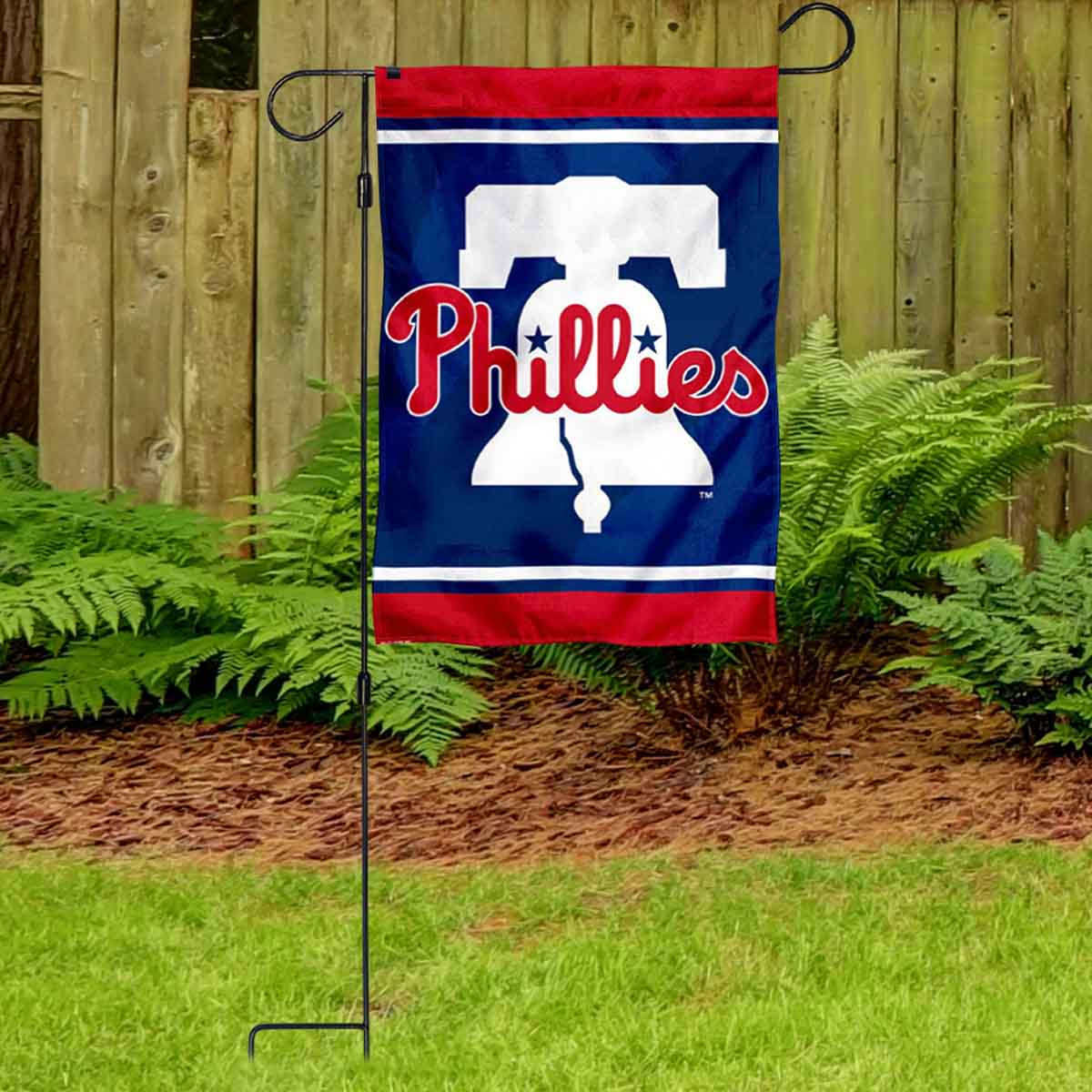 Philadelphia Phillies Logo Garden Flag and Stand - State Street Products