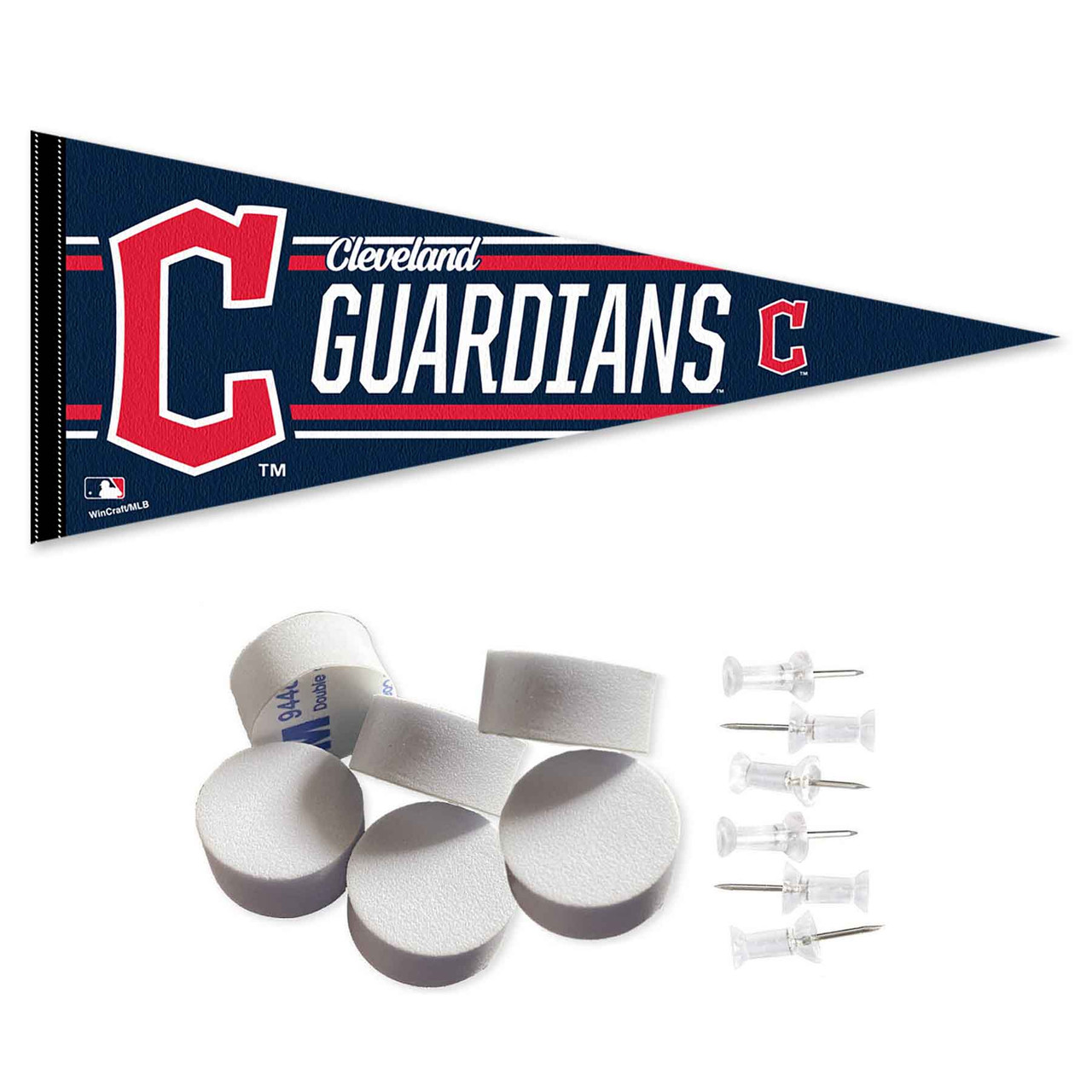 Cleveland Guardians Banner Pennant with Tack Wall Pads - State Street ...