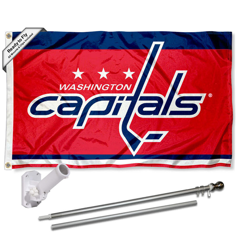 Washington Capitals Flag Pole and Bracket Kit - State Street Products