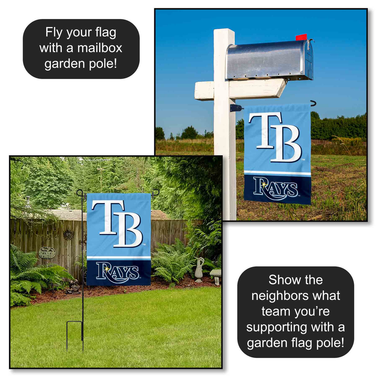 Tampa Bay Rays Garden Flag - State Street Products